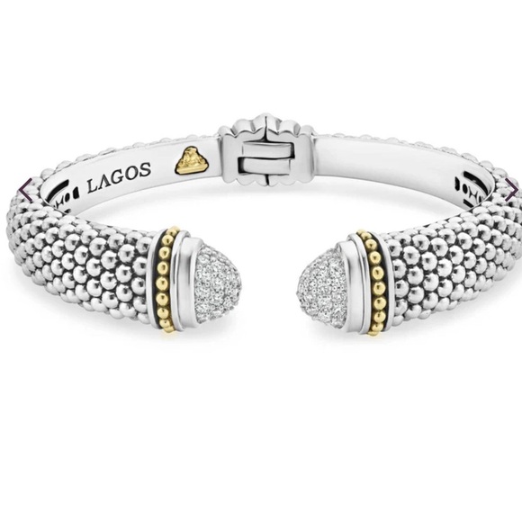 LAGOS | Jewelry | Lagos Lux Caviar Diamonds Sterling Silver 8k Gold ...